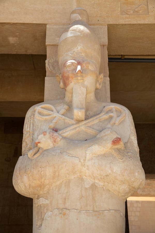 Queen Hatshepsut as Osiris stock photo. Image of symbol - 40802386