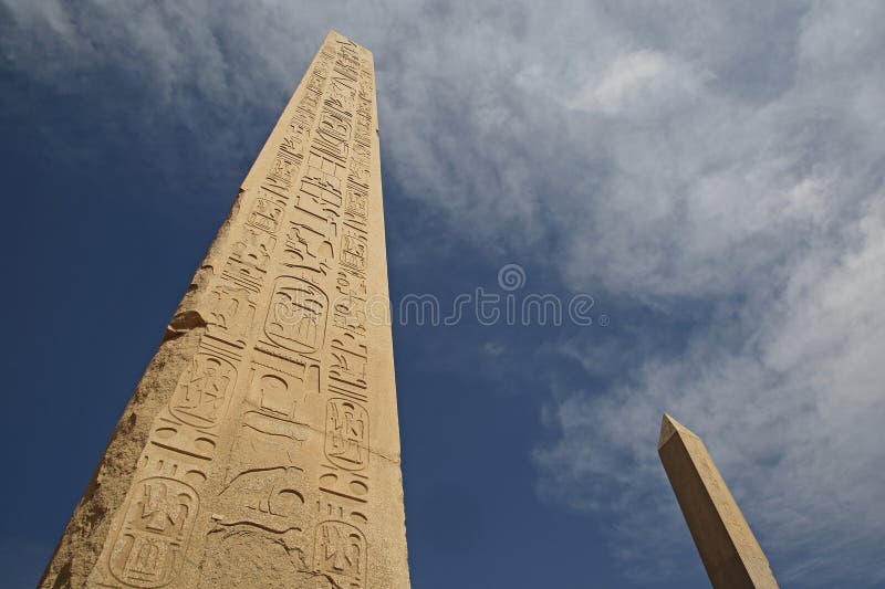 Queen Hatshepsut and Thutmose Obelisks at Karnak Temple Complex, Luxor ...