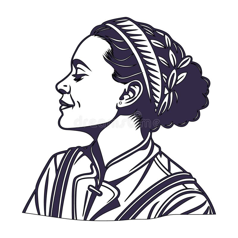 Queen Head Icon Art and Illustrator Eps Stock Vector - Illustration of ...