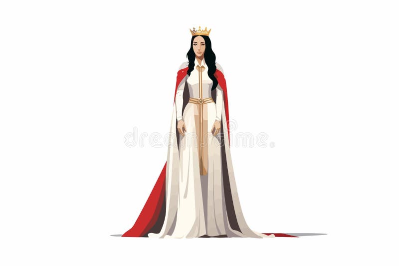 Queen Isolated Vector Style Illustration Stock Vector - Illustration of ...