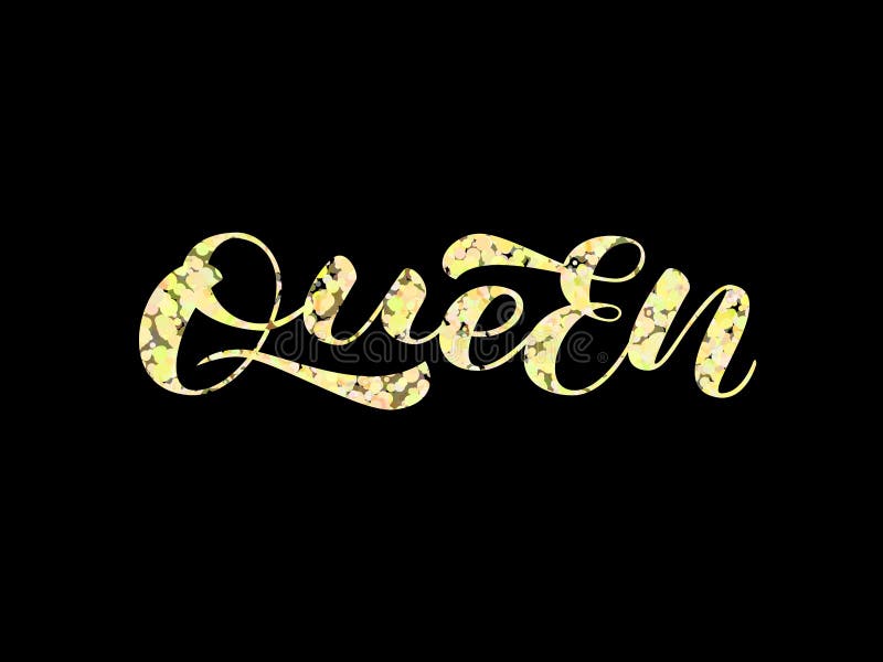 Queen Lettering. Vector Stock Illustration for Poster Stock Vector ...