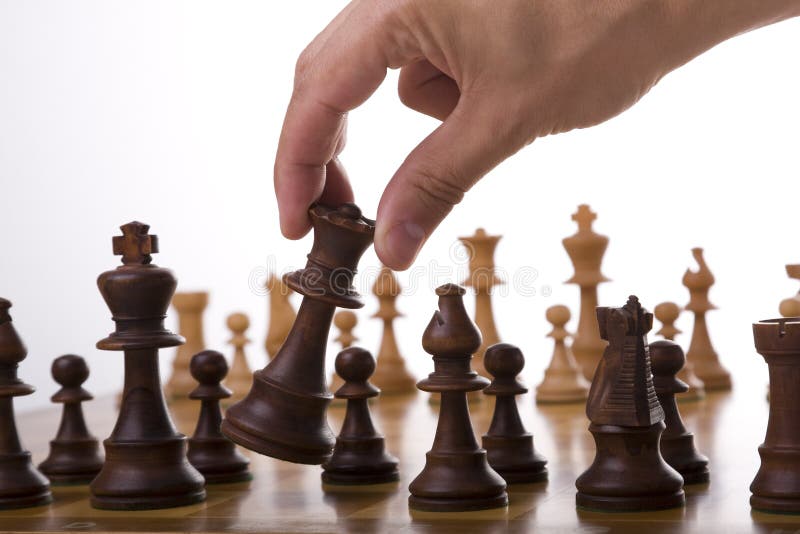 Queen move stock image. Image of mind, board, challenge - 6686543