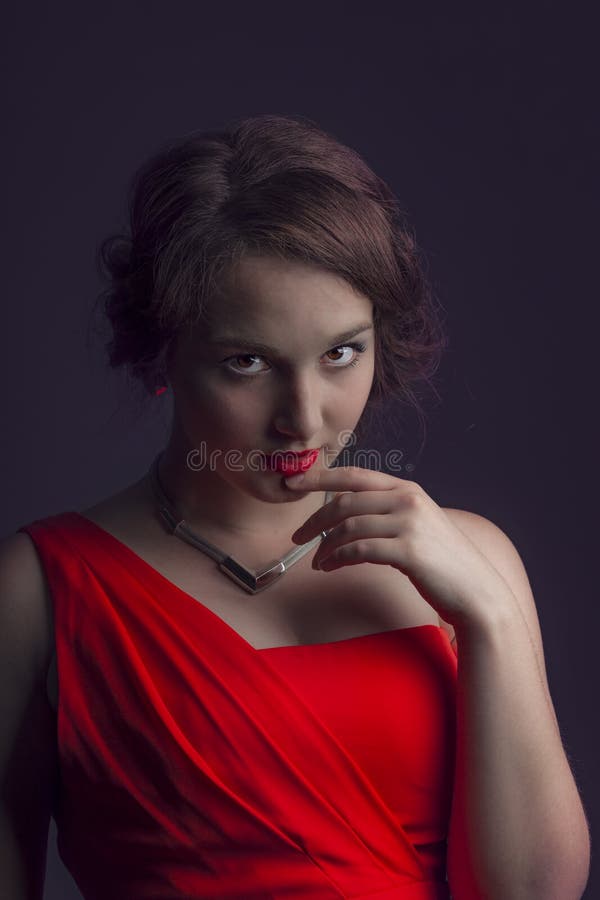 Queen in Red stock photo. Image of face, care, gorgeous - 57290128