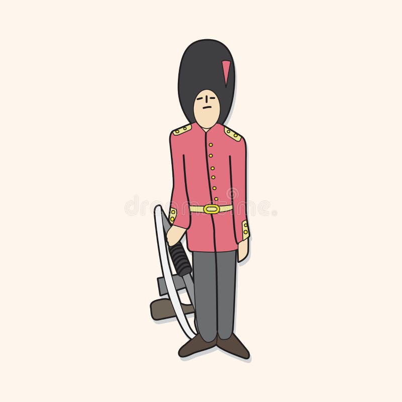 Queen S Guard Theme Elements Vector,eps Stock Vector - Illustration of ...