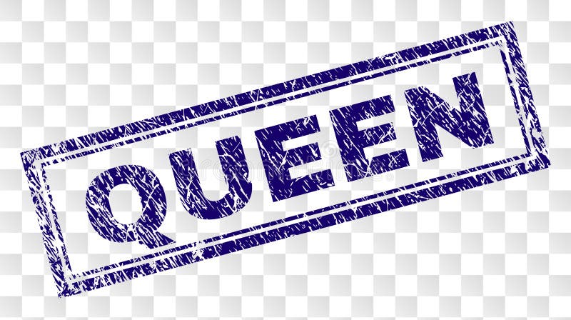 Scratched QUEEN Rectangle Stamp Stock Vector - Illustration of ...