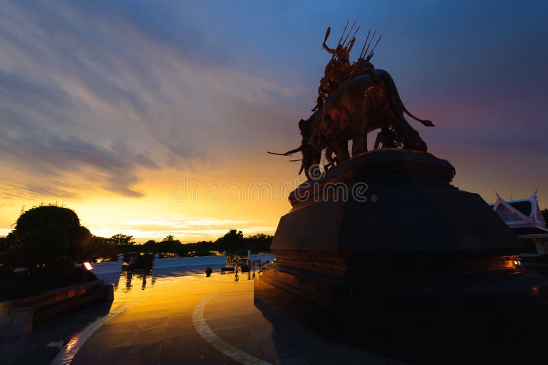 Queen Suriyothai monument stock photo. Image of eastern - 71656010