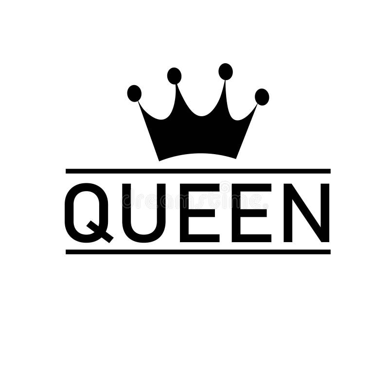Queen Text with Crown Vector Illustration, T-shirt Design Stock Vector ... Queen Text with Crown Vector Illustration, T-shirt Design Stock Vector ...