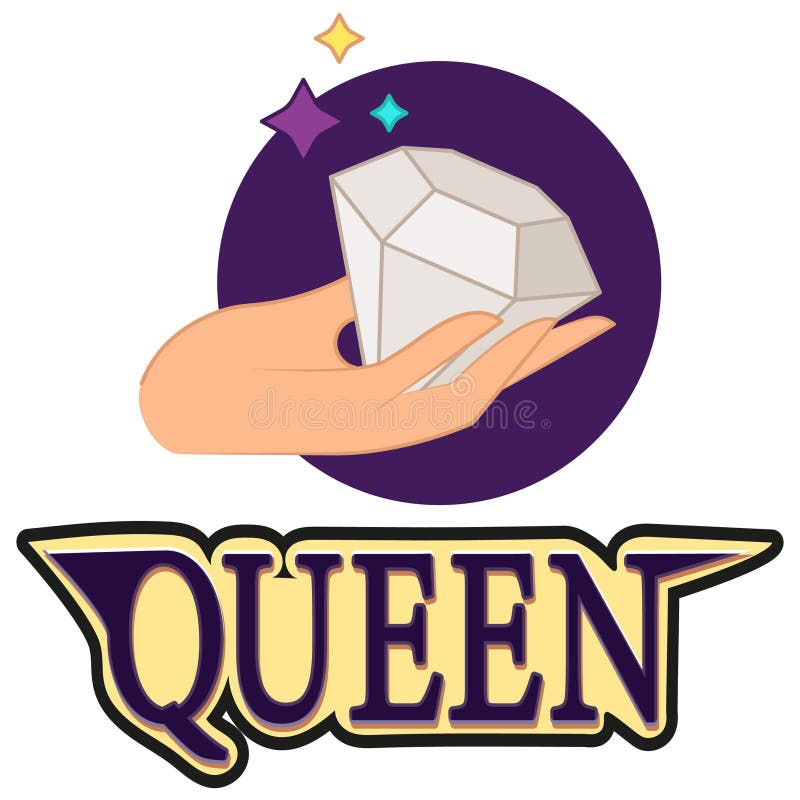 Queen stock illustration. Illustration of print, logo - 276845272