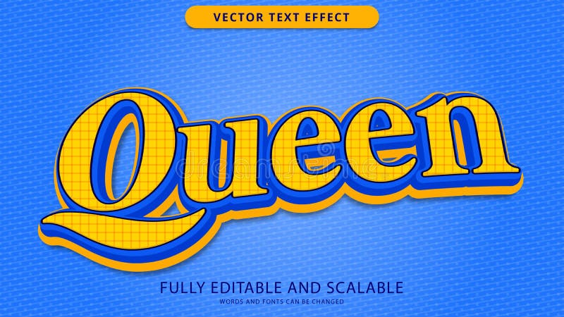 Queen Text with Crown Vector Illustration, T-shirt Design Stock Vector ...