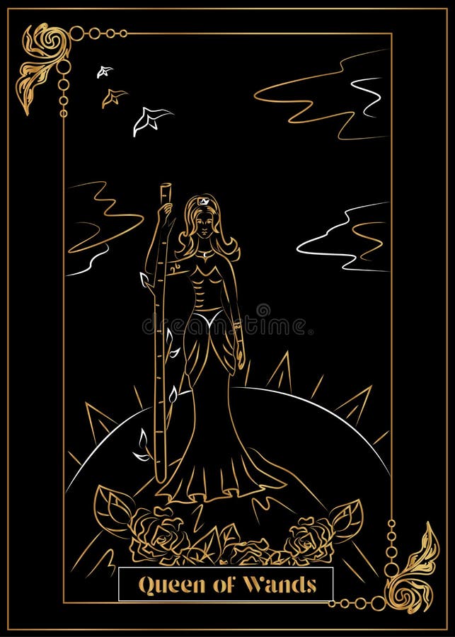 Queen Wands Tarot Stock Illustrations – 29 Queen Wands Tarot Stock ...