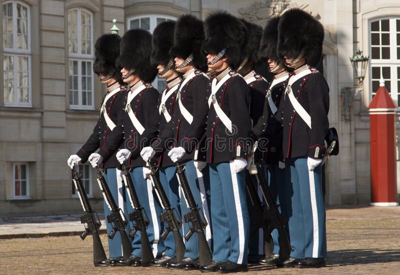 Queens guard, Denmark editorial image. Image of history - 41018885