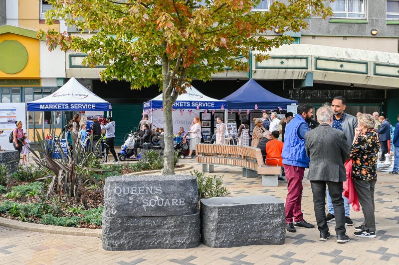 Queen S Square Opening Event in Green Street, Newham, London Editorial ...