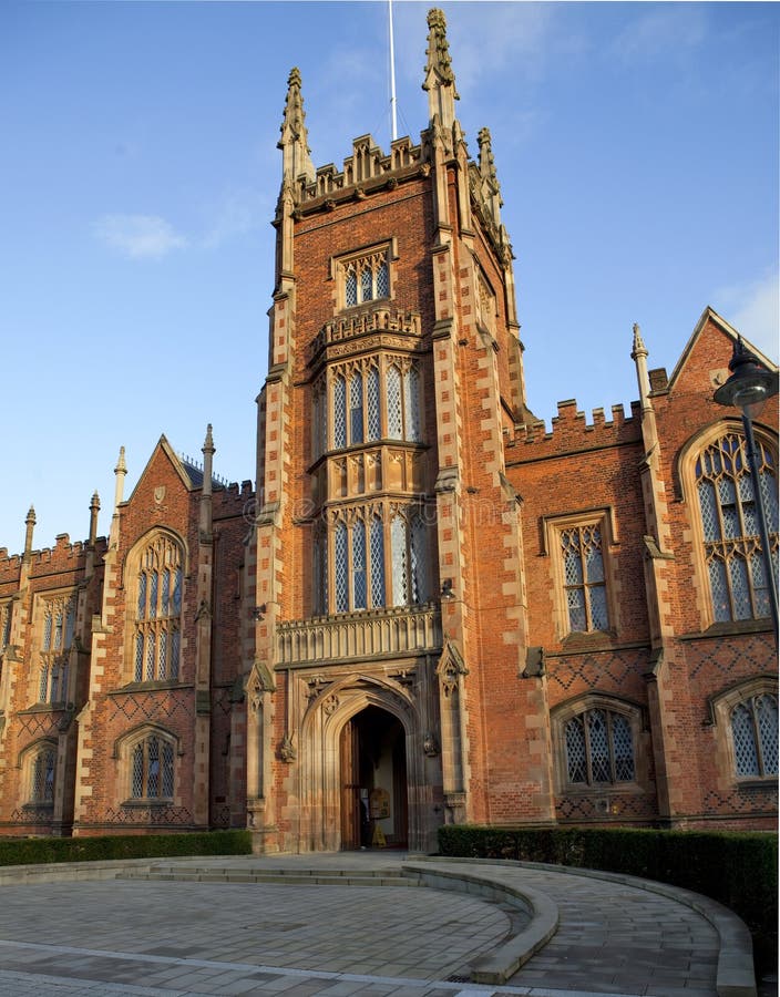 Queens University Belfast Front Entrance Stock Image - Image of ...