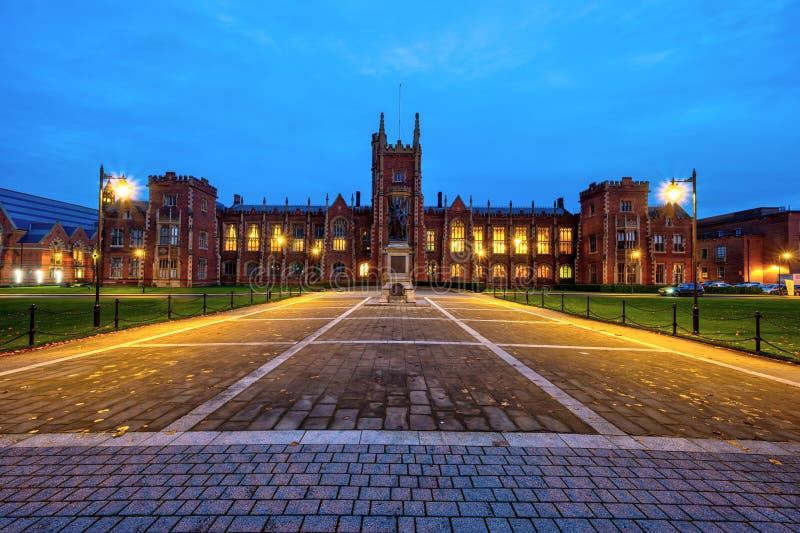 The Queens University in Belfast Stock Photo - Image of city ...