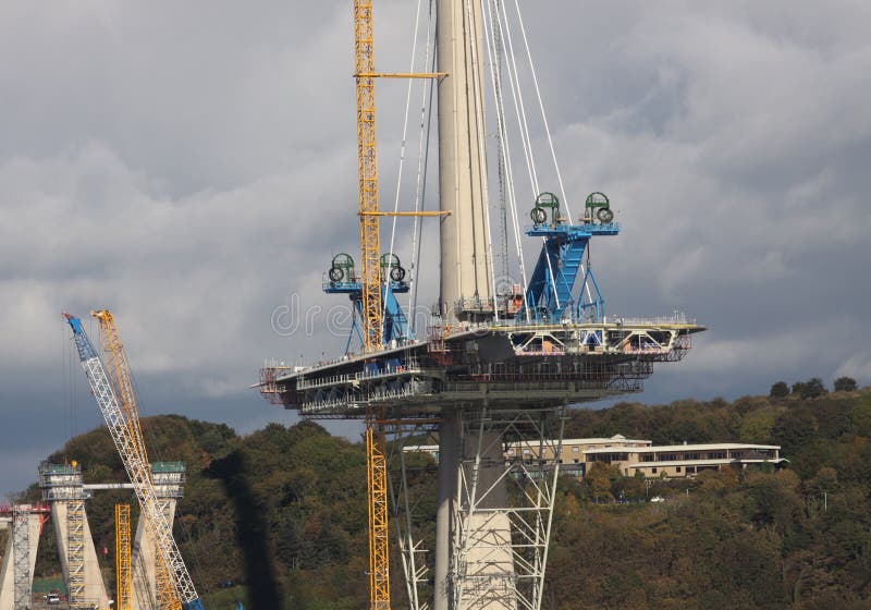 Queensferry Crossing Under Construction Editorial Stock Photo - Image ...