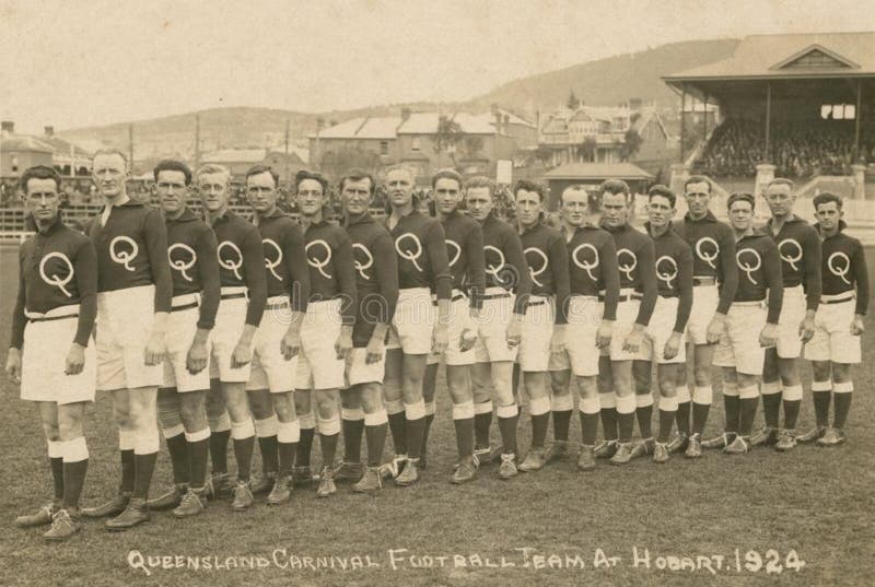Queensland AFL Team In Tasmania, 1924 Picture. Image: 222341072