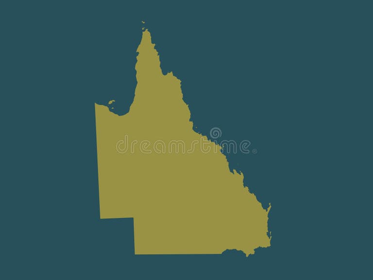Queensland, Australia. Solid. No Legend Stock Illustration ...