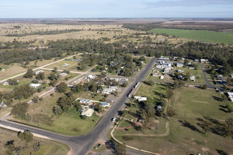 The Queensland Town of Condamine. Stock Photo - Image of remote ...