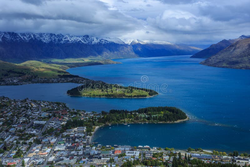Queenstown view stock photo. Image of open, peaceful - 66690314