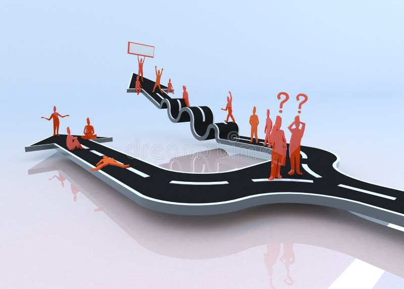 Chemin d'obstacle illustration stock. Illustration du obstacle - 28169124