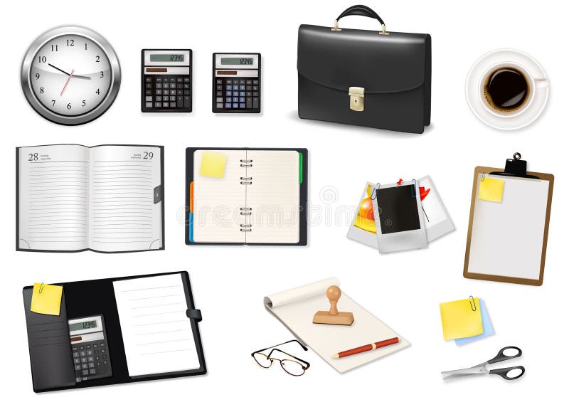 Trousse D'outils De Dessin Et De Bureau Illustration de Vecteur ...