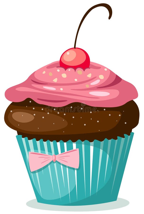 Queque Dos Desenhos Animados Ilustração do Vetor - Ilustração de ...