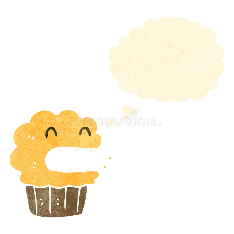 Queque Retro Dos Desenhos Animados Ilustração do Vetor - Ilustração de ...