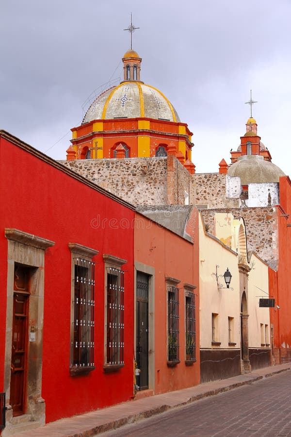 Church in Queretaro City, Mexico VIII Stock Image - Image of queretaro ...