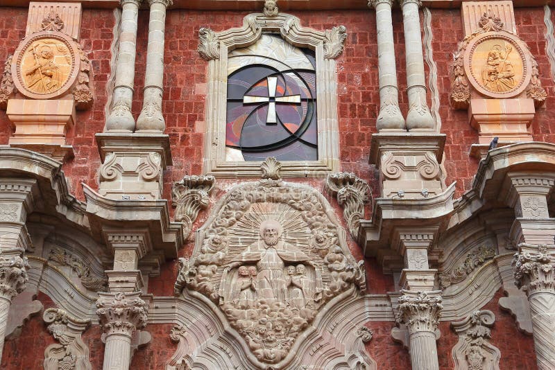Facade of the Queretaro Cathedral III Stock Photo - Image of mexico ...