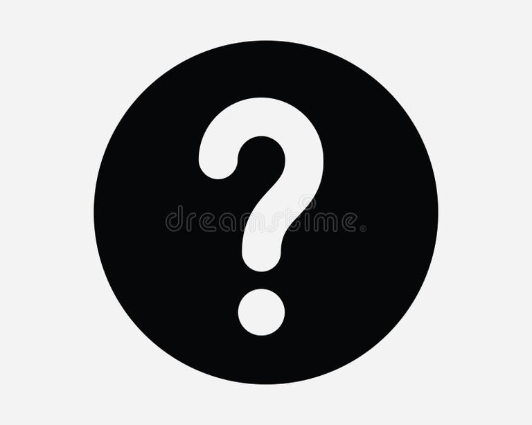 Queries Question Mark Questionnaire FAQ Curious Help Circle Circular Round Button Support ...