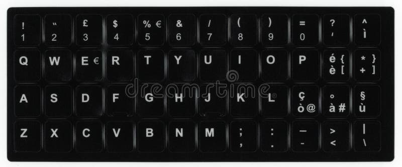 Querty computer keyboard stock photo. Image of qwerty - 241181554