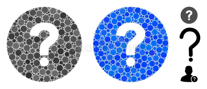 Query Composition Icon of Circle Dots Stock Illustration - Illustration ...