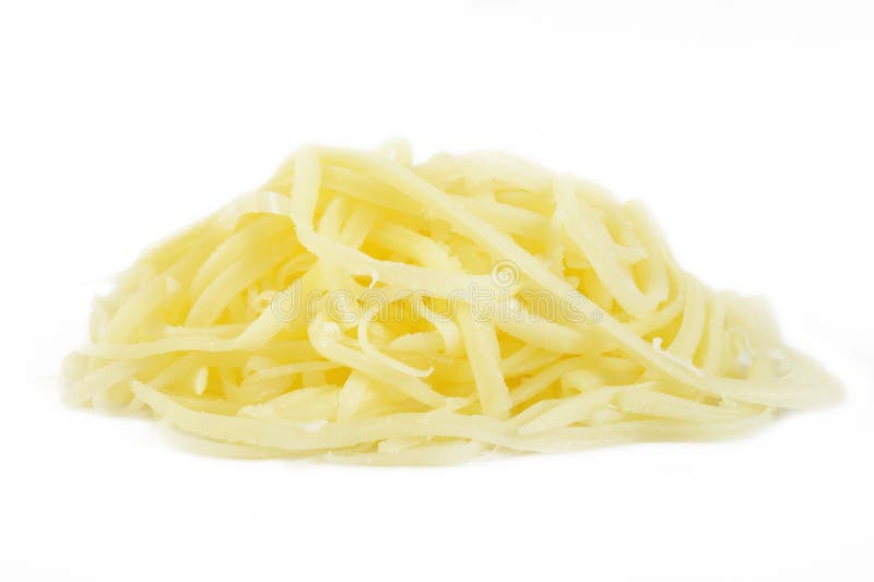Queso Rallado Aislado De Fondo Blanco Imagen de archivo - Imagen de ...