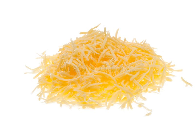 Queso rallado aislado imagen de archivo. Imagen de producto - 217435747
