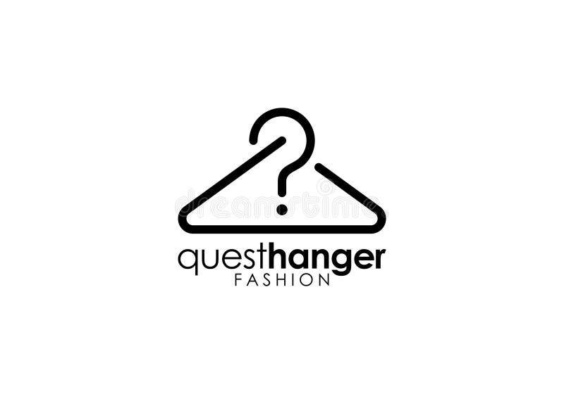 Quest with Hanger Logo Design Vector Stock Illustration - Illustration ...