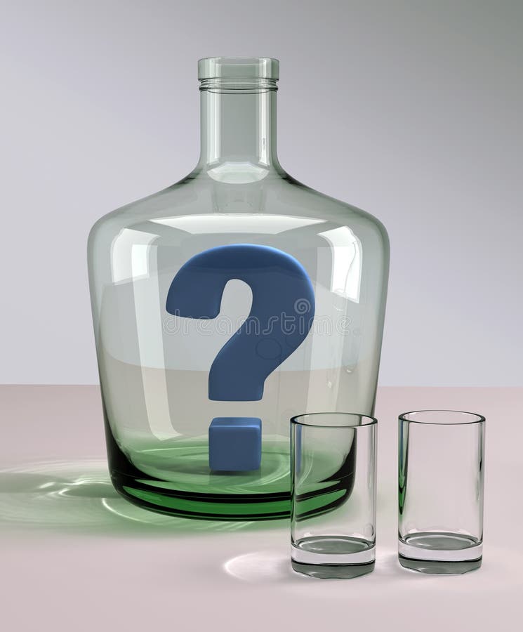 Alcohol Question stock illustration. Illustration of disease - 85136814