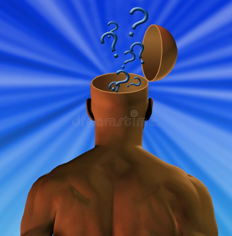 Question stock illustration. Illustration of intelligence - 1335504