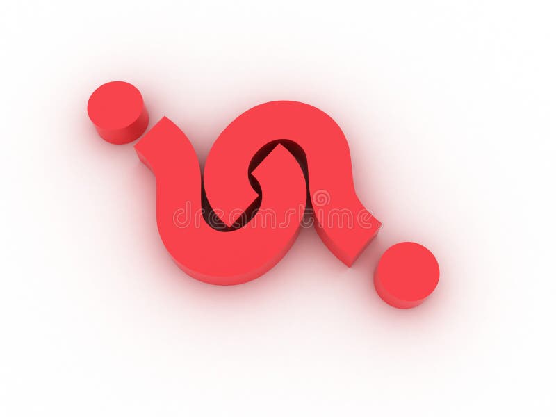 Red Semicolon Vector - Greek Question Mark Symbol Stock Vector ...