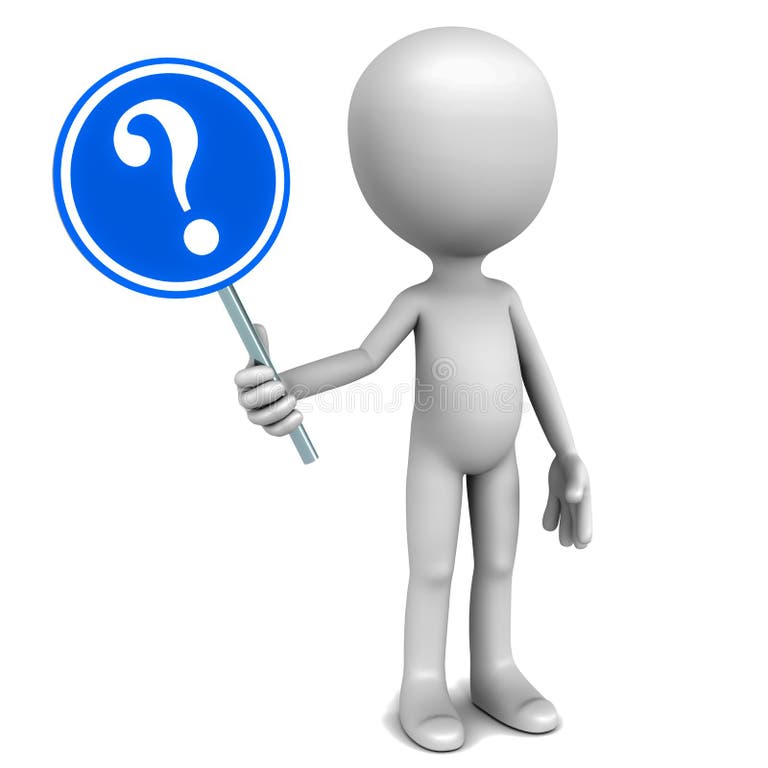 3d Man Question Mark Blue Stock Illustrations – 945 3d Man Question ...