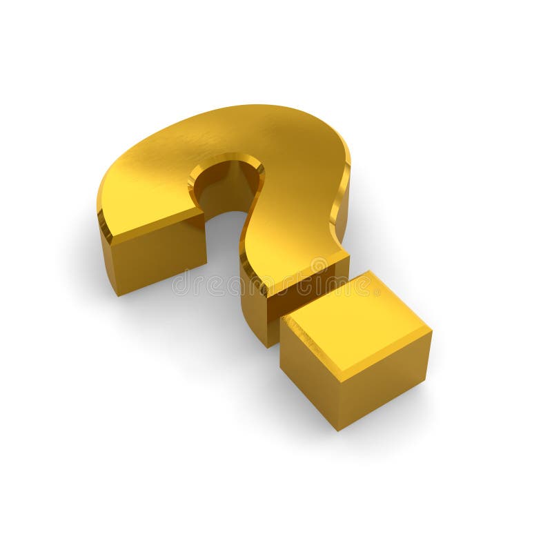 3d Question Mark with Little Ant Stock Illustration - Illustration of ...