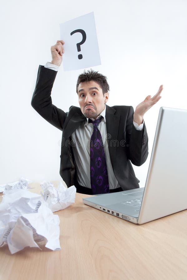 Question stock image. Image of auditor, calculation, accounting - 9295839