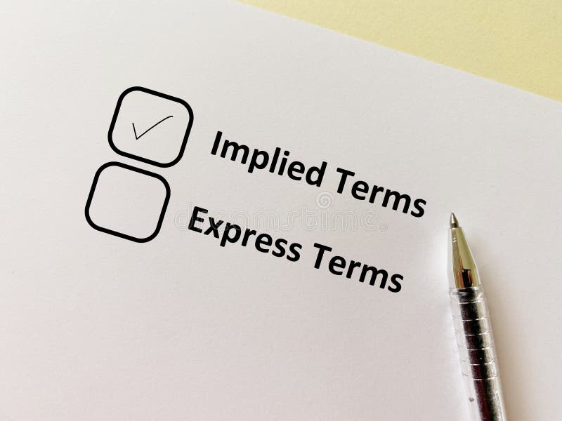Implied Terms Stock Photos - Free & Royalty-Free Stock Photos from ...