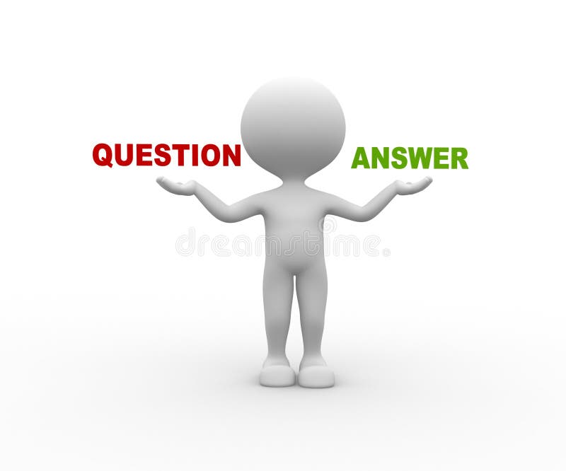 Question or Ansewer stock illustration. Illustration of balance - 38153688