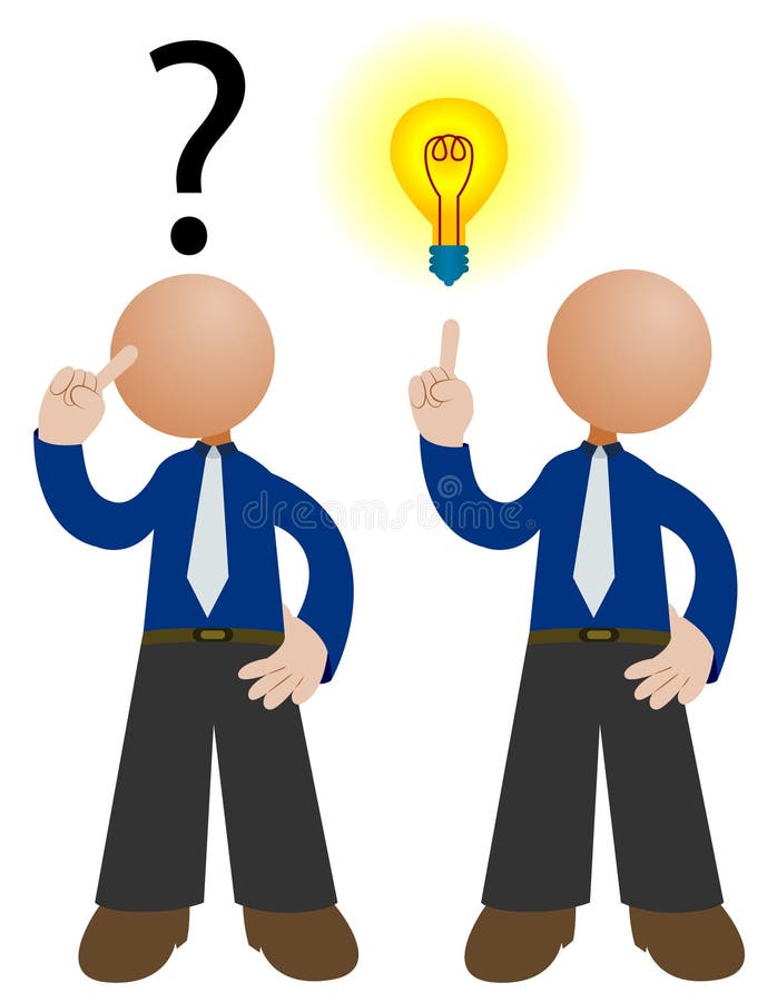 Question and answer stock illustration. Illustration of think - 21805890