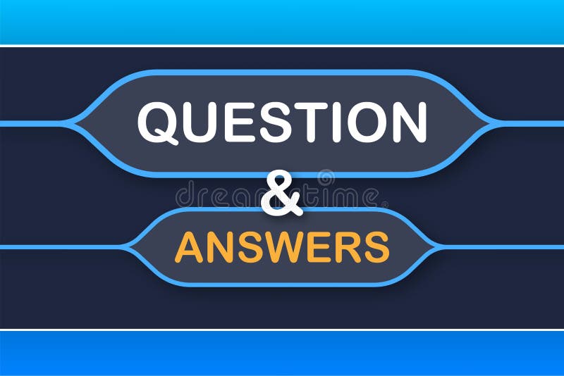 Question and Answer Bubble Chat on White Background. Vector Stock ...