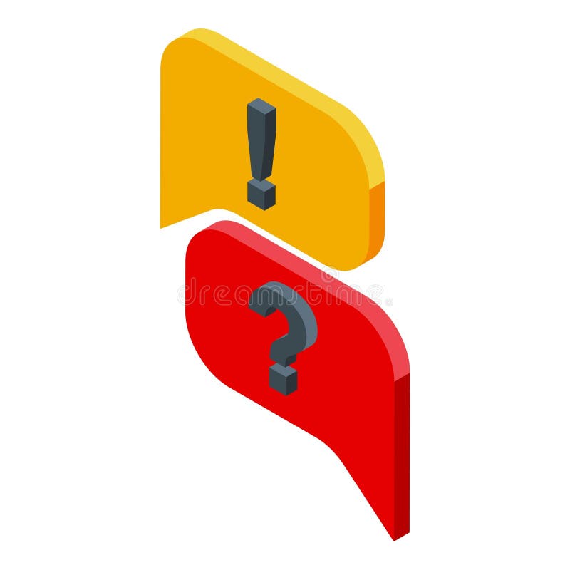 Question and Answer Chat Bubbles Showing Problem Solving Stock Vector ...