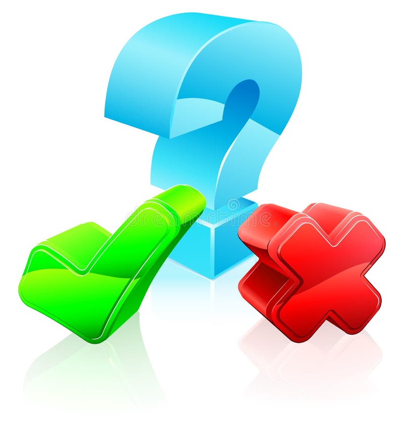 Question Mark Tick Stock Illustrations – 10,801 Question Mark Tick ...