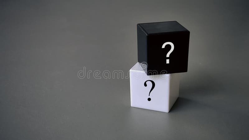Question Answer Concept Stack Black Cube Symbol Mark Stock Photos ...