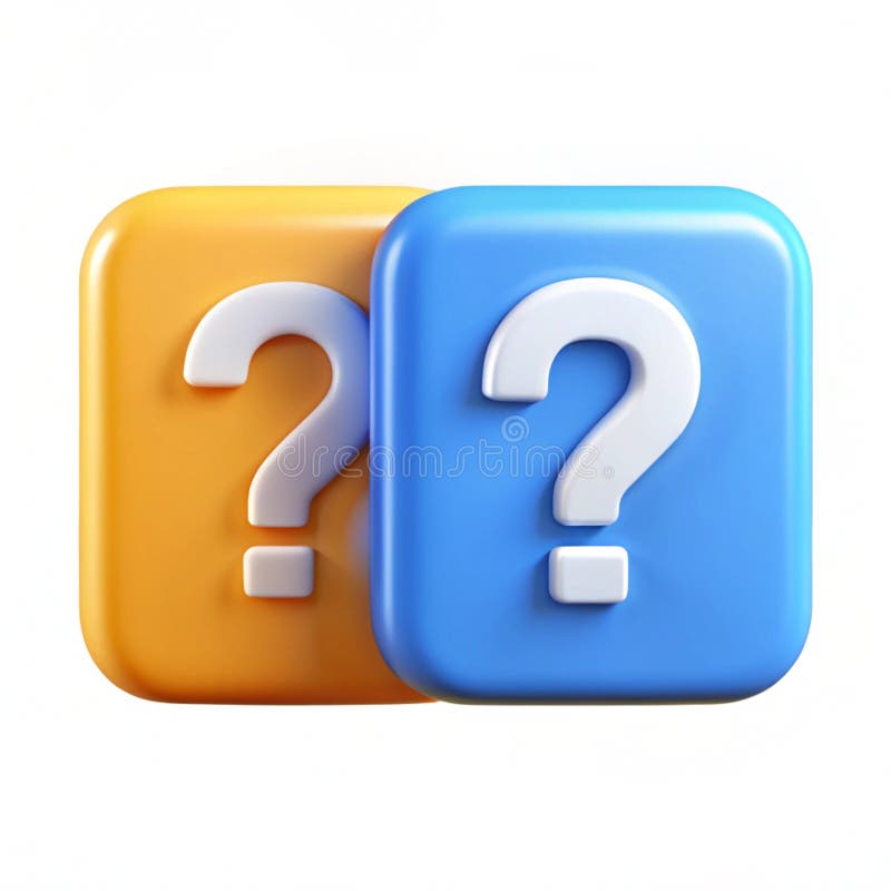 Question and Answer 3D Icon Illustration Stock Illustration ...