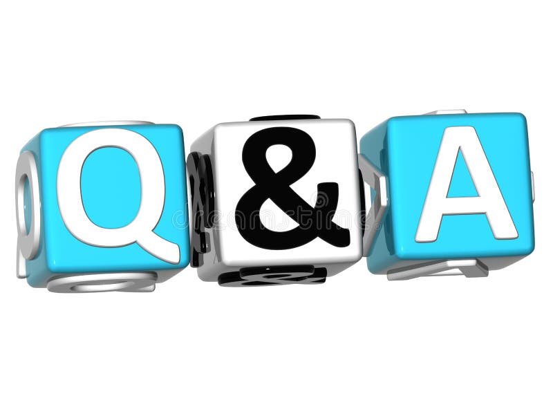 Question and Answer Mark Sign Sticker Isolated on White Background. Q ...